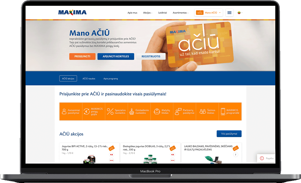 Maximos lojalumo sistema Case Study | Nordcode.io